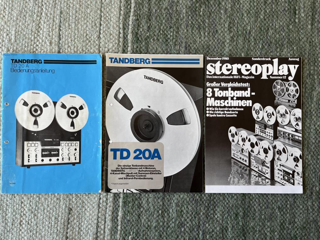 Tandberg TD 20 A inkl. 1 Tonband auf Metallspulen 26,5 cm plus 1 ...