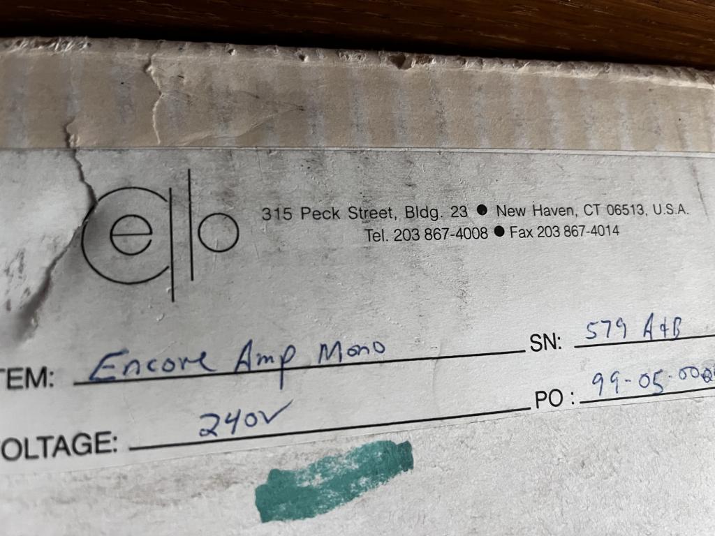 Cello Encore 50 Power Amplifier Mono Blocs (pair) (1943575055) | Second ...