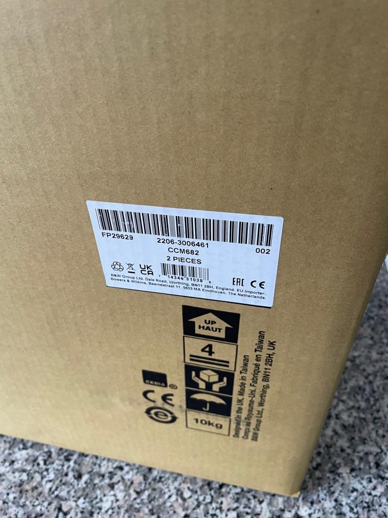 B&W 2x CCM-682 Einbaulautsprecher neu und original verpackt (2160501611) | Neugerät ...