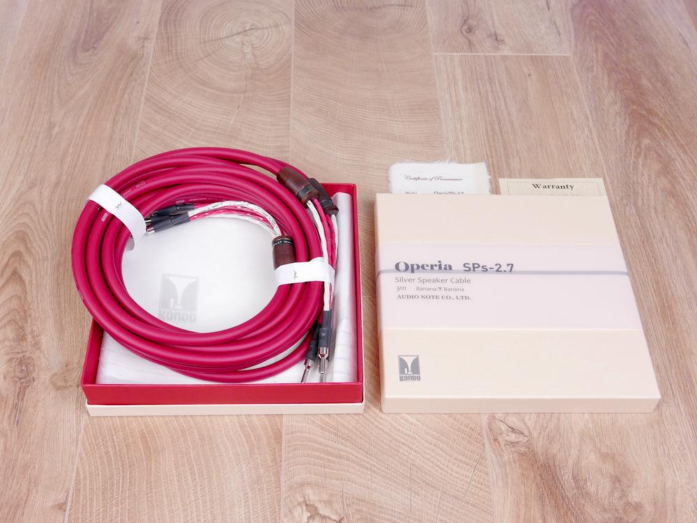 Kondo Audio Note Operia SPs-2.7 highend silver audio speaker cables 3,0 ...