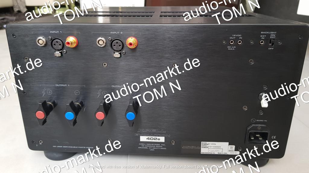 Krell EVO 402e (3265941471) | Gebrauchtgerät | Transistor-Endverstärker ...