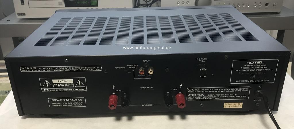 Rotel RB-980BX (4524865236) | Second-hand device | Power Amplifier ...