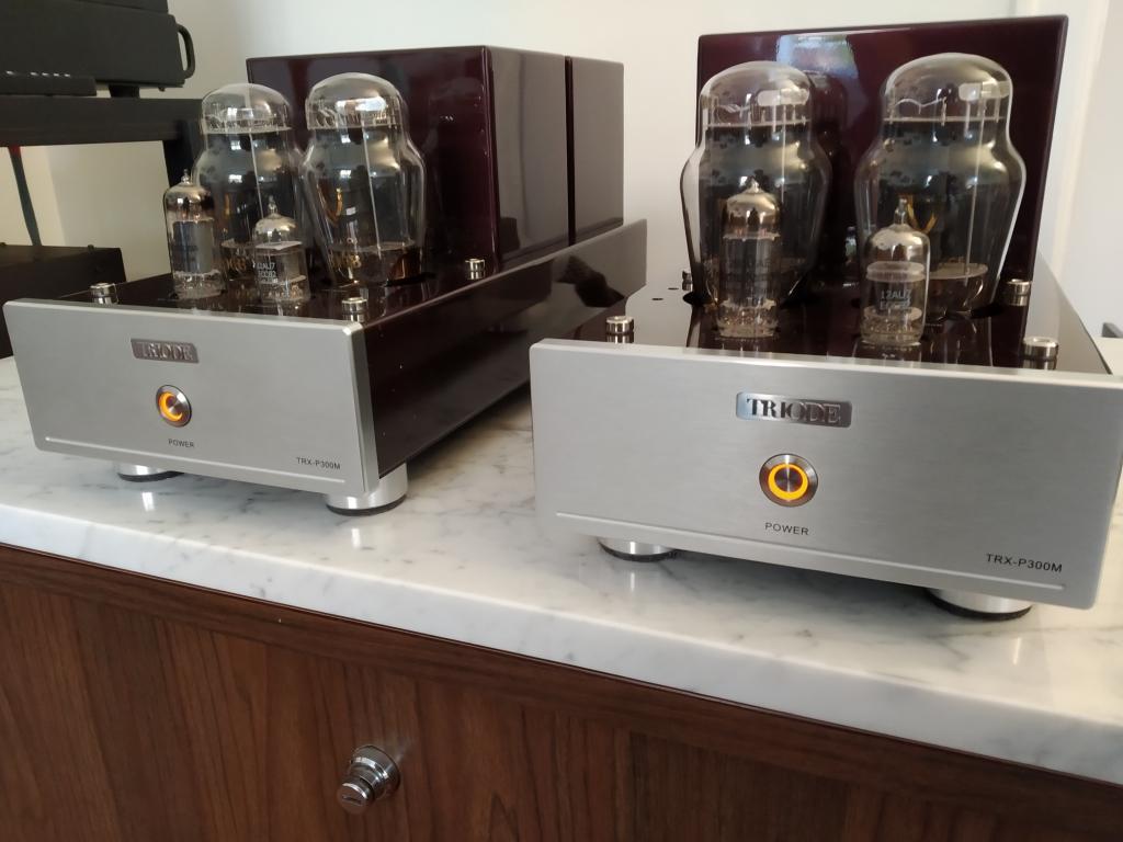 Triode Corp. Japan EXCEPTIONAL TRX-P300M 300B A class parallel single ended monaural power ...
