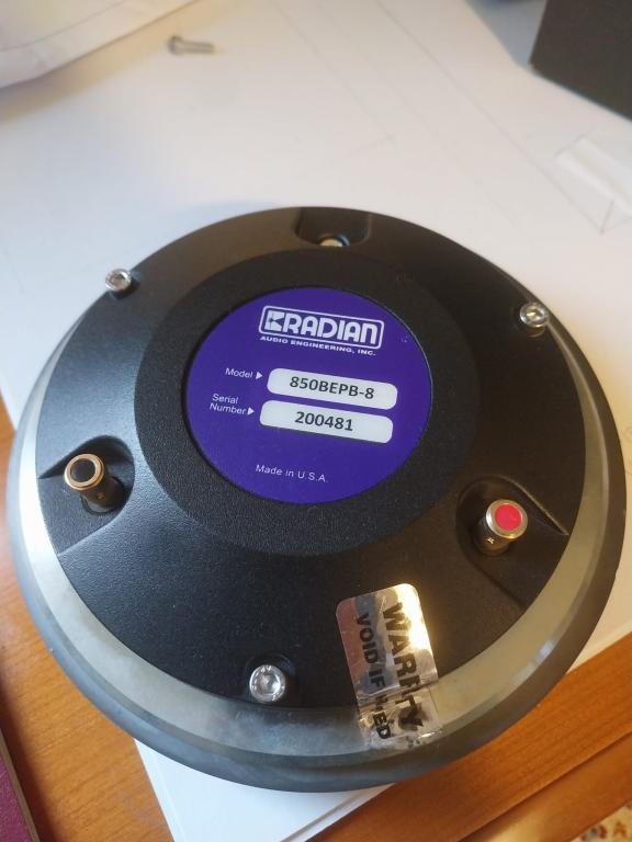 Diverse / Andere Radian 850BEPB Beryllium Kompressionstreiber 2Zoll ...