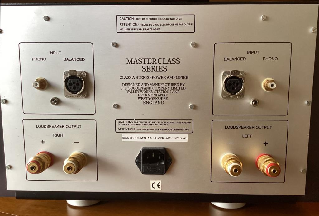 Sugden SUGDEN MASTERCLASS AA CLASS A STEREO PΟWER AMPLIFIER (4996768607 ...