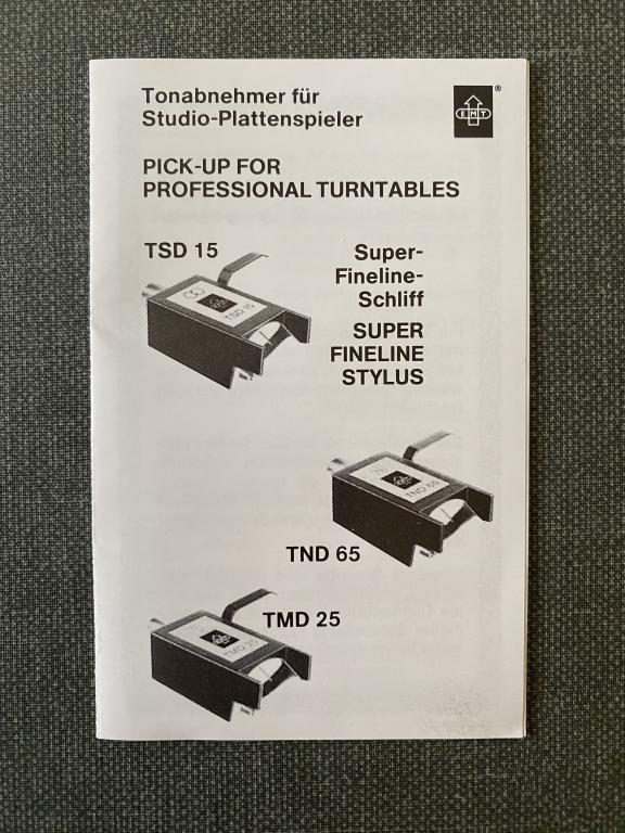 EMT TSD 15 SFL * TOP * - aus erster Hand - (5165604508) | Gebrauchtgerät | Tonabnehmer | Angebot ...