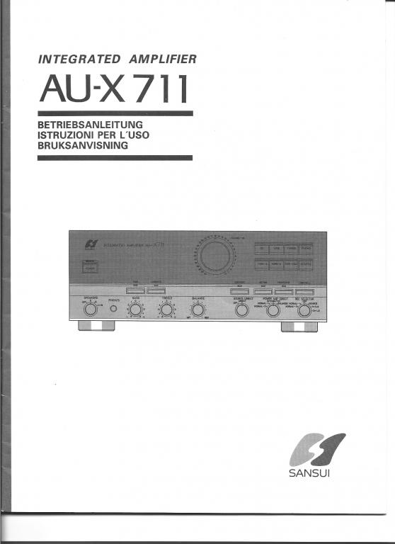 Sansui AU-X711 (5209368972) | Gebrauchtgerät | Transistor-Vollverstärker | Angebot auf audio ...