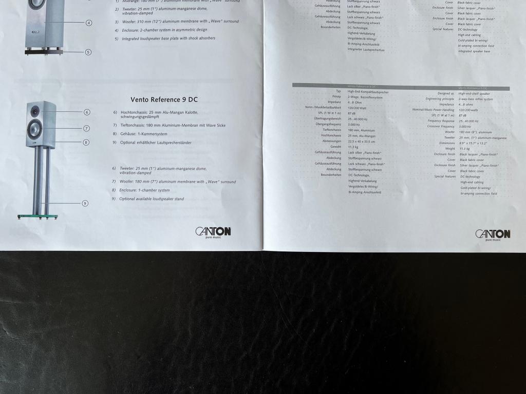 Canton Vento Reference 9 DC hochglanz silber, Vento 856 silber und ...