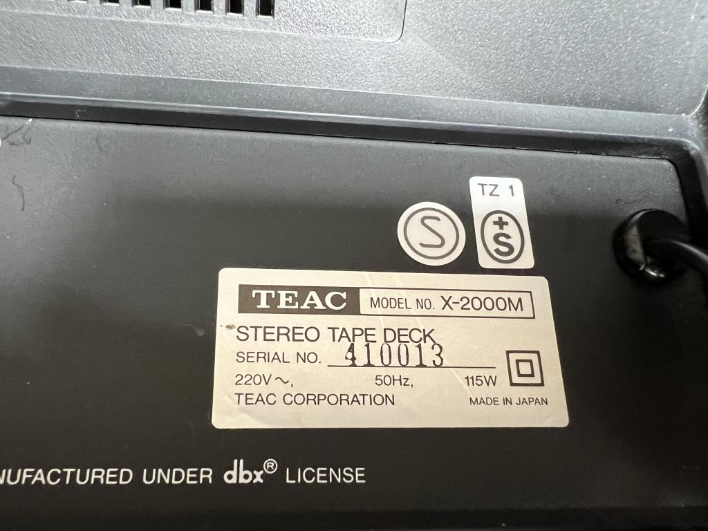 Teac TEAC X 2000M (5796388466) | Gebrauchtgerät | Analoge Bandgeräte ...