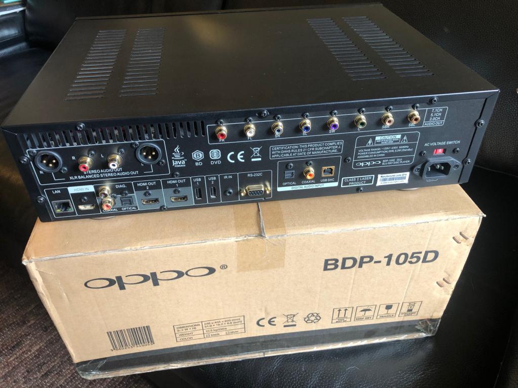 Oppo Digital VERKAUFT: OPPO BDP-105D Blu-Ray-SACD-DVD-Audio-CD Player ...