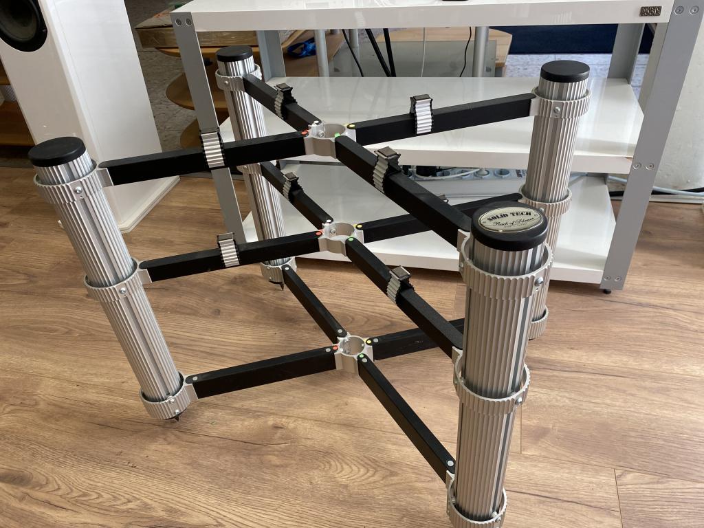 Solid Tech Rack of Silence 3 Hifi Möbel Phono Rack Schwarz Silber ...