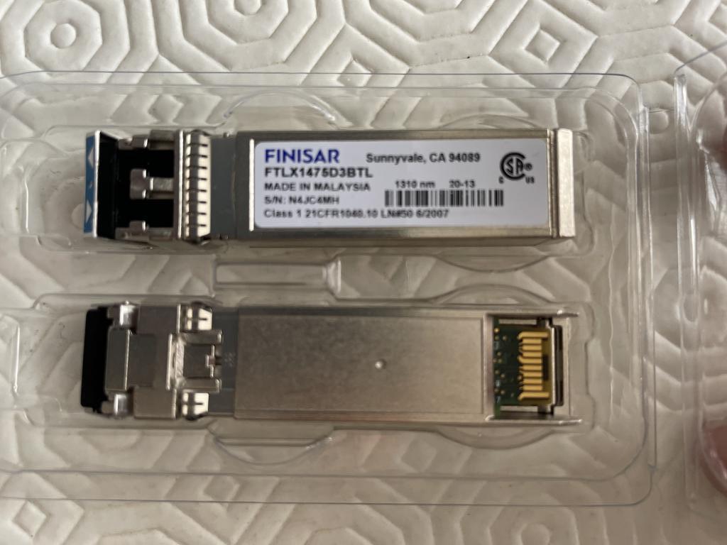 Various / Other Pair of SFP+ FINISAR FTLX1475D3BTL high end audio grade ...