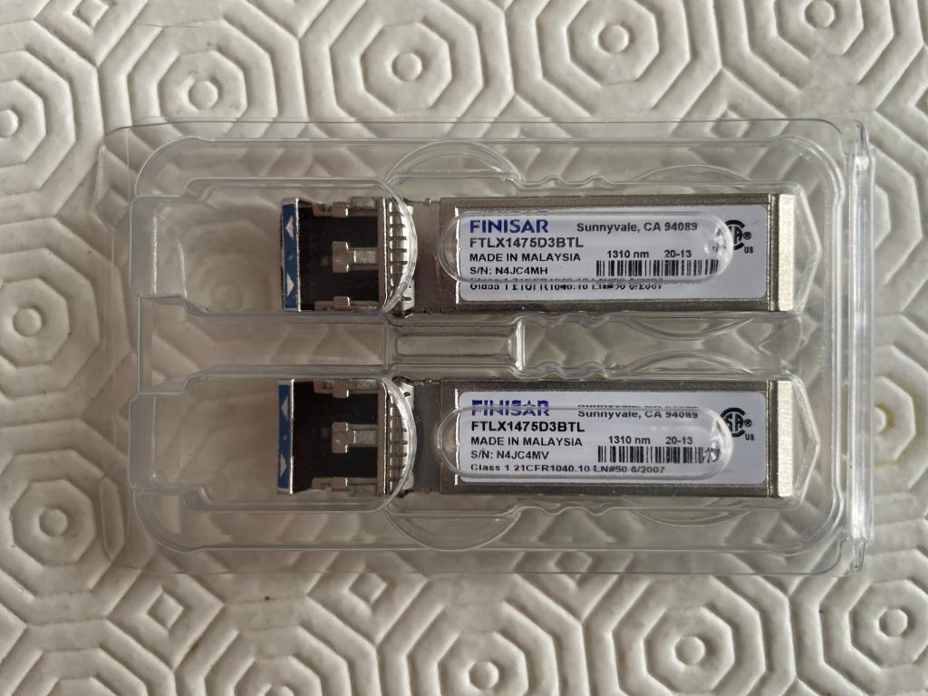 Various / Other Pair of SFP+ FINISAR FTLX1475D3BTL high end audio grade ...