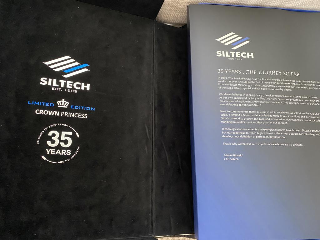 Siltech Siltech Crown Princess 35 Years Limited Edition - 1m XLR (6645037009) | Second-hand ...