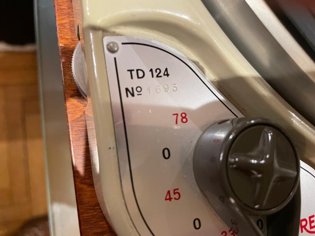 Thorens TD124 turntable early serial 1693 and TP14 tonearm and TP50 ...