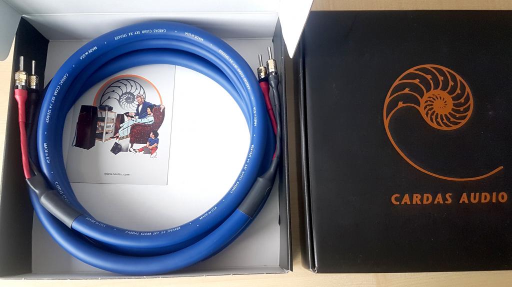 Cardas Audio CLEAR Sky Speaker Cable, Clear Cygnus, Parsec, Iridium, 2x ...
