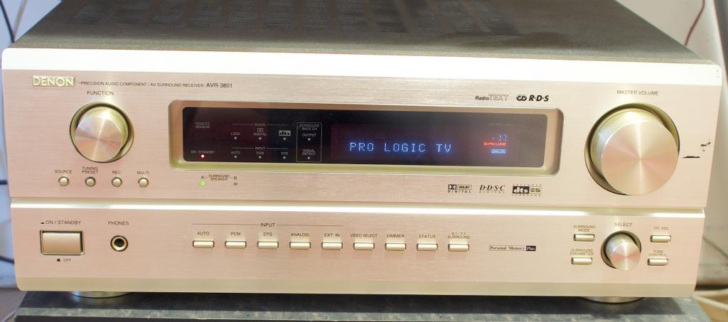Denon Denon AVR-3801 Highend Dolby Digital DTS 7.1 Receiver champagner ...