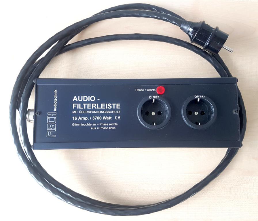 FISCH Audiotechnik AFL-162 2-Fach leiste, 16A/3700 Watt, ohne Filter ...