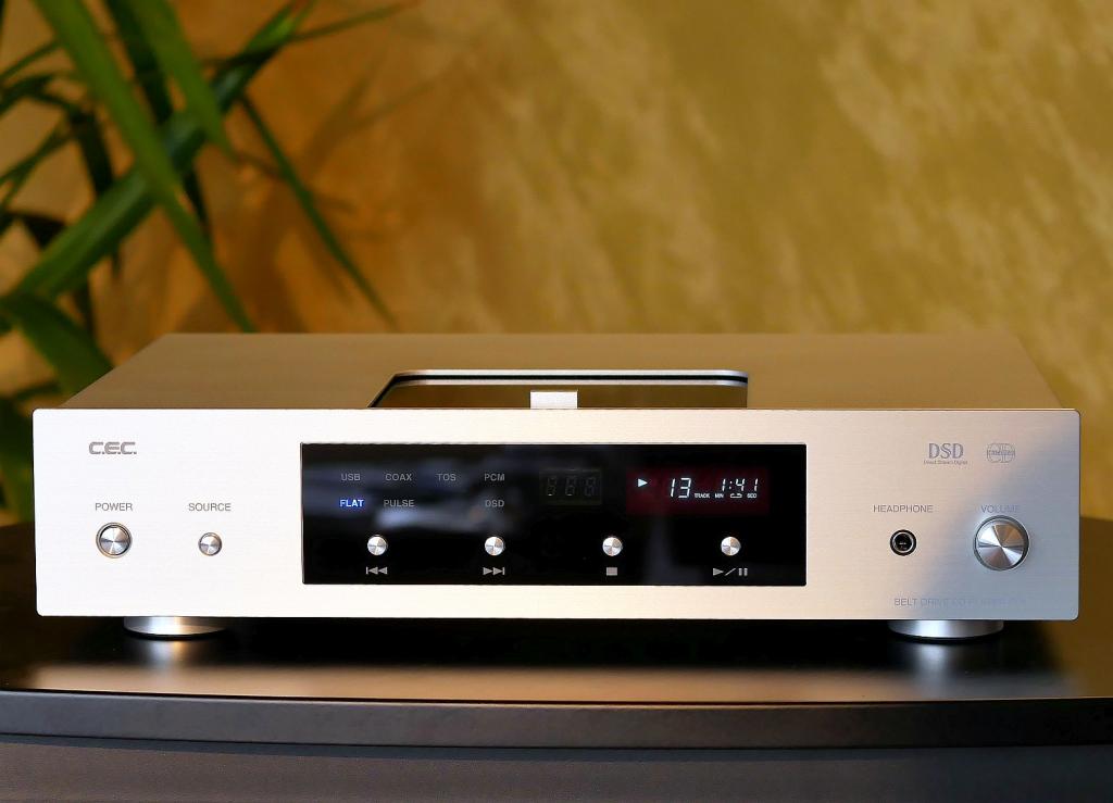 C.E.C. CD5, silber, riemengetriebener CD-Spieler, mit Hoerwege Modifikation, Klang-Tipp ...