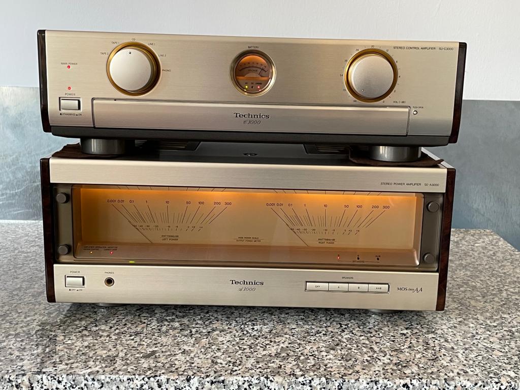 Technics Technics SE-A3000- und SU-C3000 in Gold Kombination-sehr selten (9303036950 ...