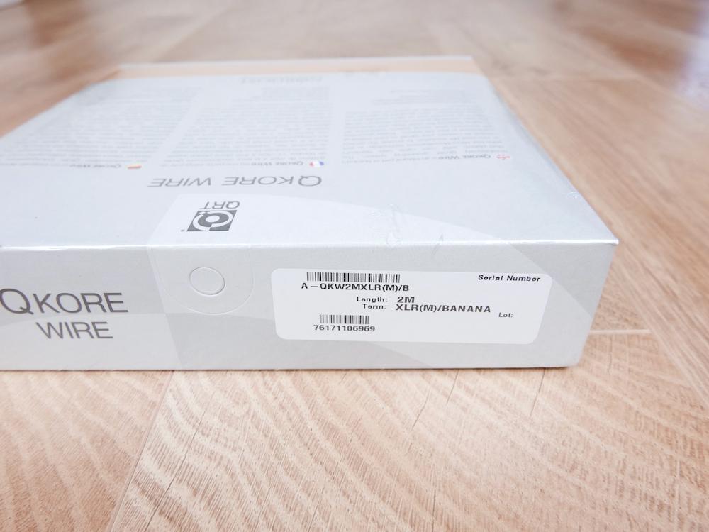 QRT Quantum QKORE Wire audio ground cable XLR male-banana connector 2,0 ...