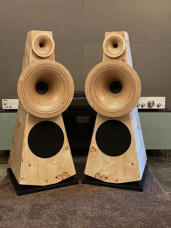 Odeon HELIX Horn Lautsprecher 3-Weg - Poplar (1 Paar) (9369224024 ...