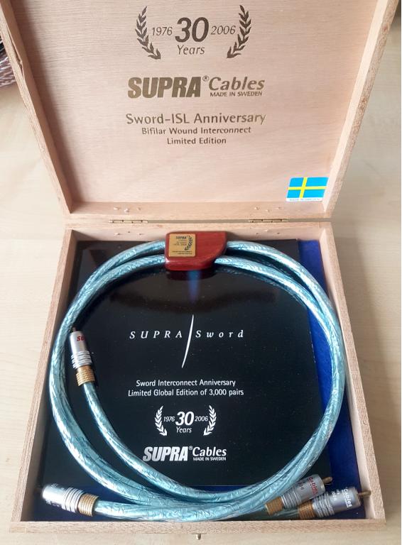 Supra Cables SWORD Anniversary RCA Kabel, 0,8m (9493789842) | Second ...